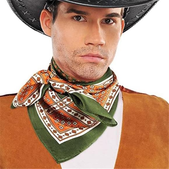 Accessories | Silk Feel Square Scarf For Men Satin Bandana Tiny ...